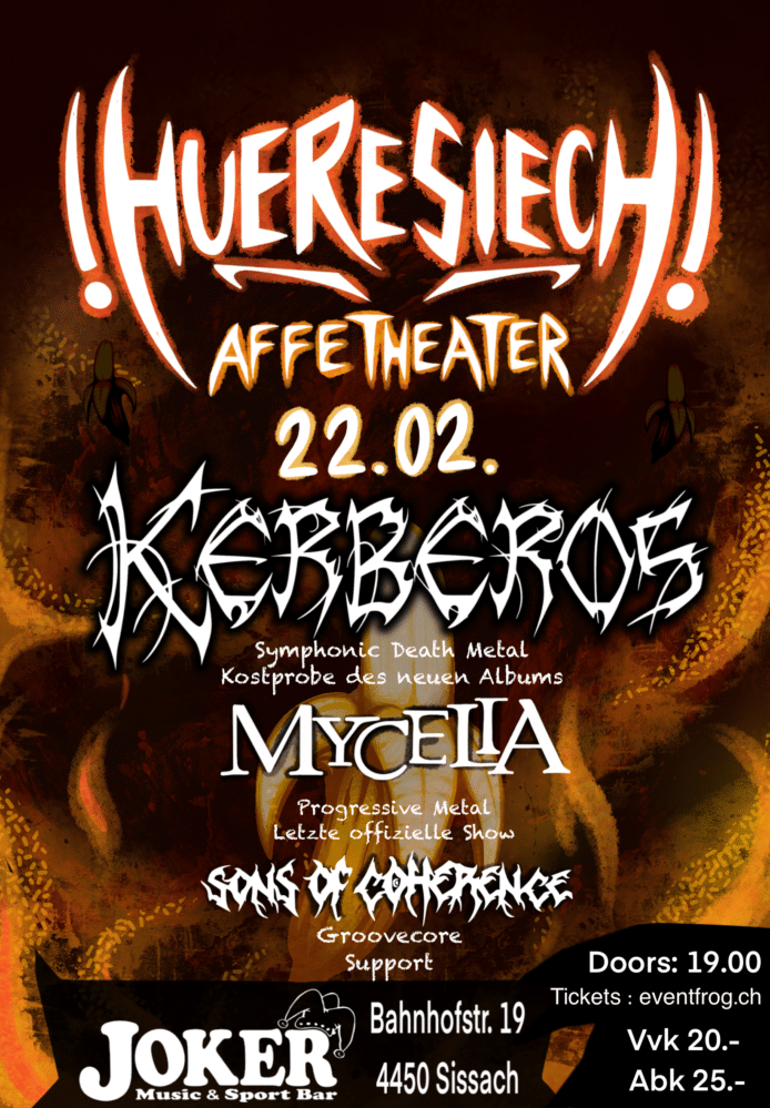 Affetheater: Kerberos, Mycelia & Sons of Coherence @ Joker Sissach ...