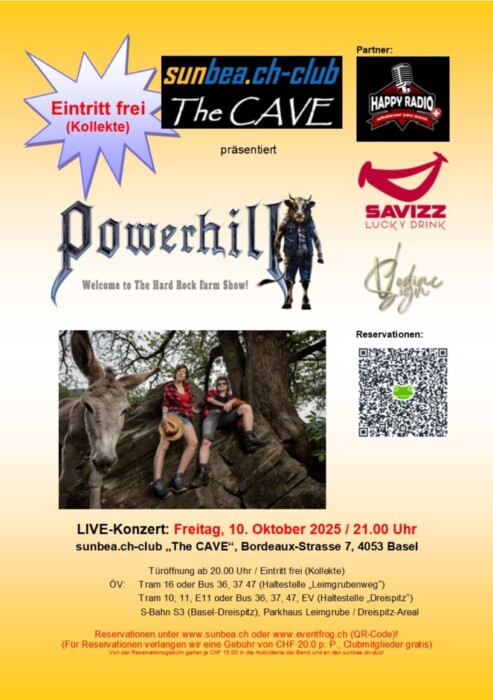 Powerhill live on stage at the Sunbea.ch-club “The Cave”. - Bands ...